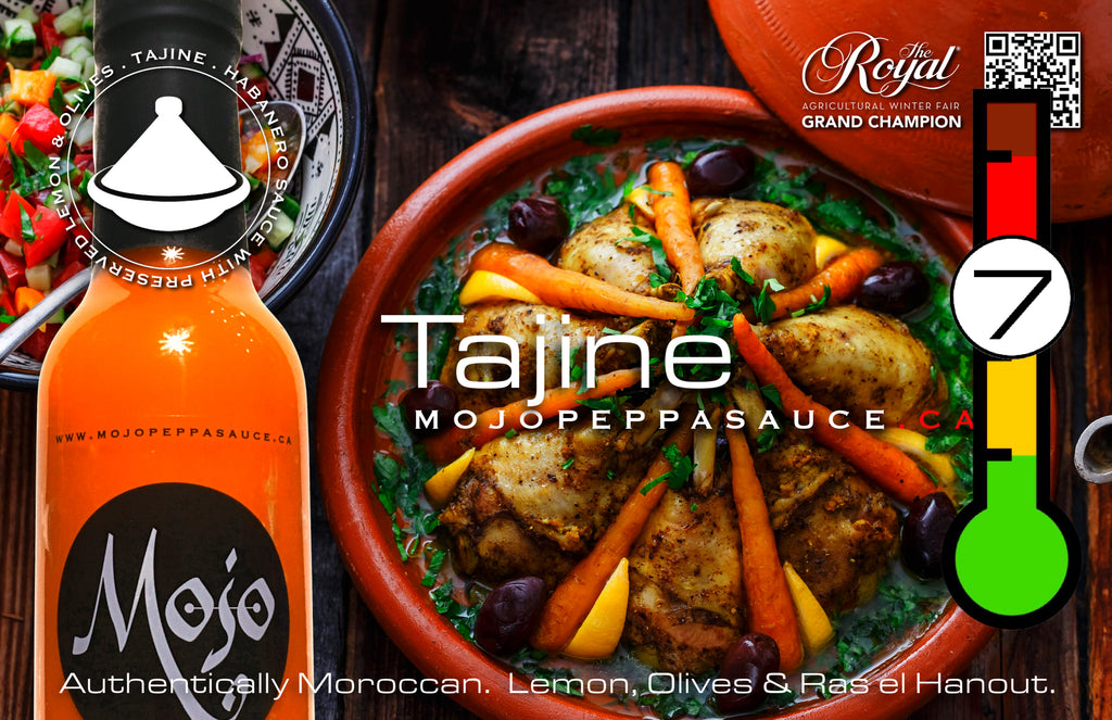 MOJO PEPPA SAUCE ‘TAJINE’ MOROCCAN INSPIRED HABANERO HOT SAUCE W/ PRES ...